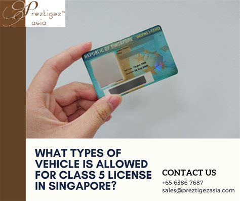 What Types Of Vehicle Is Allowed For Class 5 License In Singapore