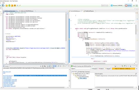 Java Error Failed To Setup Browser Communication For Test