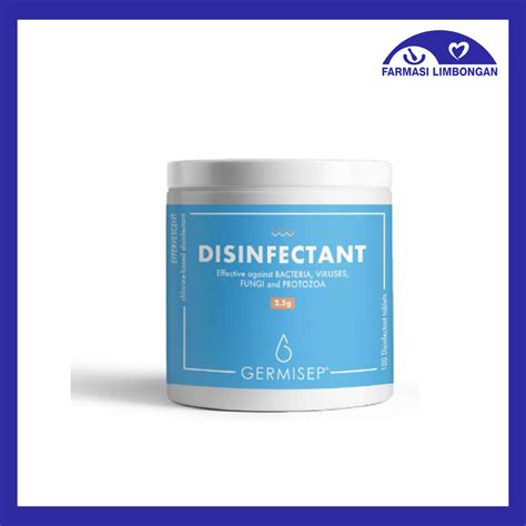 Germisep Disinfectant Tablets 2 5gm 10s Repackpack Exp2025 Farmasi Limbongan