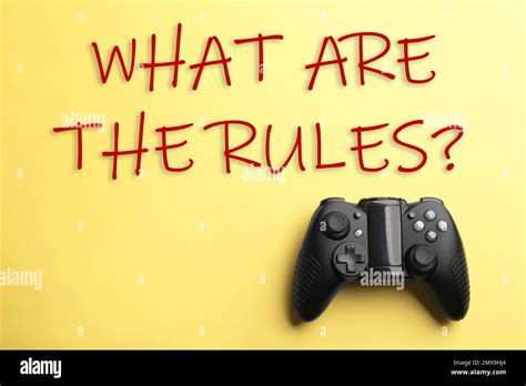 Modern Video Game Controller With Text What Are The Rules On Yellow