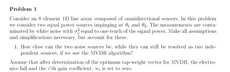 Solved Problem 1consider An 8 ﻿element 1d Line Array