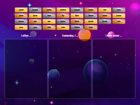 Irregular Verbs Categorize Irregular Verbs Categorize