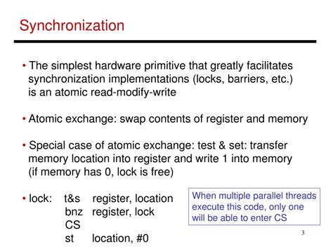 Ppt Lecture 26 Multiprocessors Synchronization And Consistency Powerpoint Presentation Id