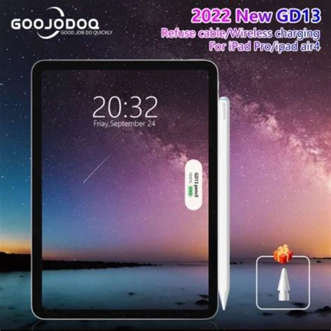 Promo Goojodoq Original 100 Gd13 Pencil 2022 New Wireless Pairing And Charging Diskon 12