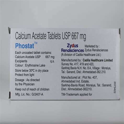 667 Mg Phostat Tablets Usp At ₹ 45 Box In Chennai Id 25959096773