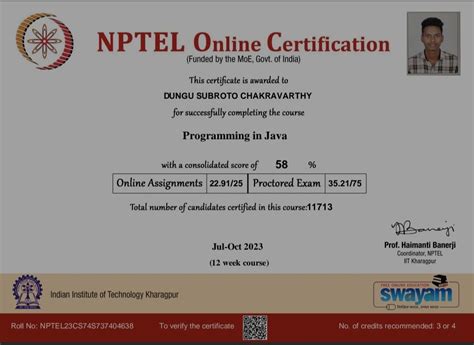 Dungu Subroto Chakravarthy On Linkedin Java Nptel Programmingjourney