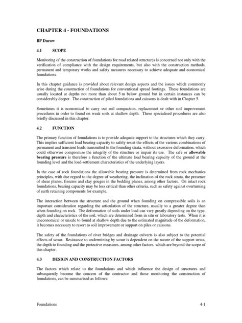 Sample Method Statement For Foundation Works Pdf Deep Foundation