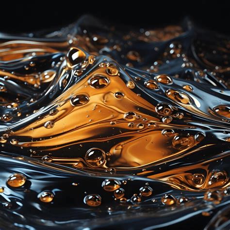 Premium Ai Image Mass Of Fluid Melting Metal