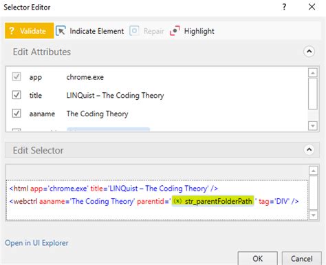 How To Create Dynamic Selector For Get Text Activity On A Cell Of A