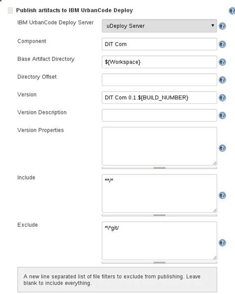 Ucd Exclude Directory In UDeploy Plugin For Jenkins Stack Overflow