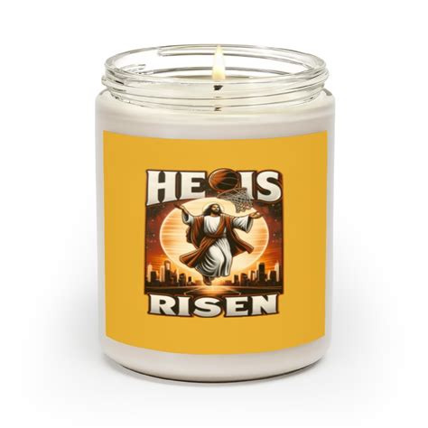 He Is Risen Funny Easter Jesus Meme Jesus Playing Basketball Scented