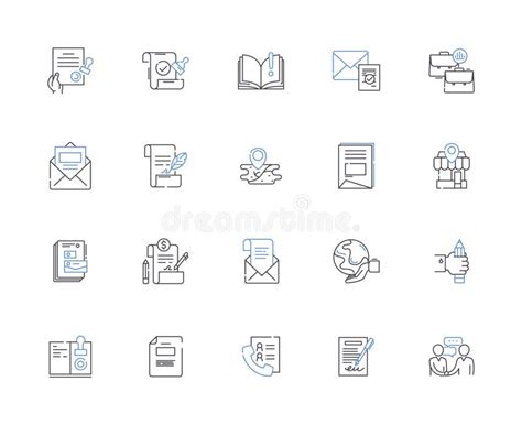Office Design Outline Icons Collection Office Design Interior Decoration Layout
