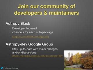 Astropy Project Update For ADASS PPT