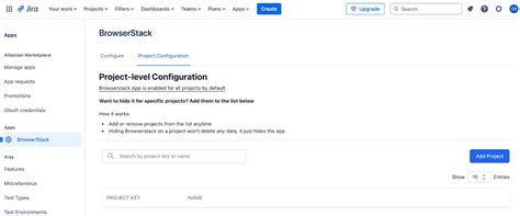 integrate test management with jira browserstack docs