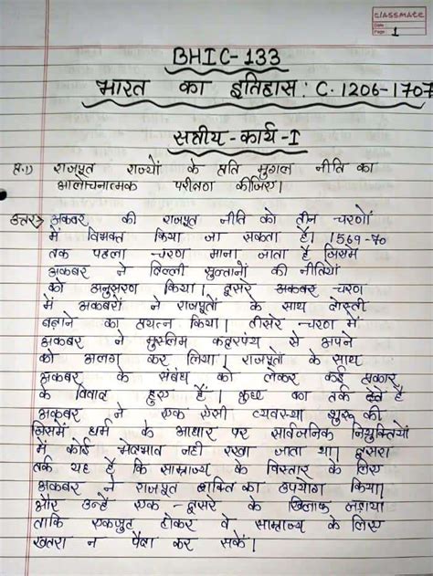 high quality ignou handwritten scanned assignment pdf 2024 25