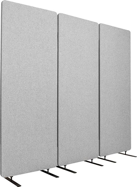 Refocus Freestanding Noise Reducing Acoustic Room Wall Divider Gray