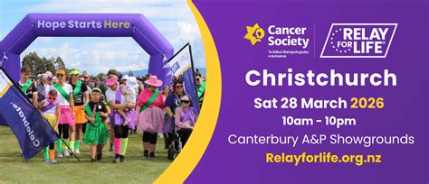 Relay For Life Christchurch 2026 Christchurch Eventfinda