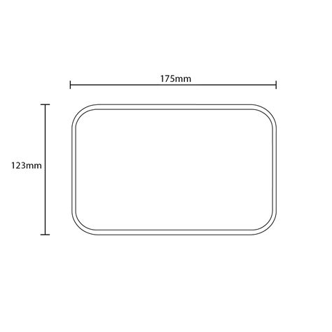 Rect Pp Lid To Suit 500 1000ml Sk Series Rectangle Container Eco