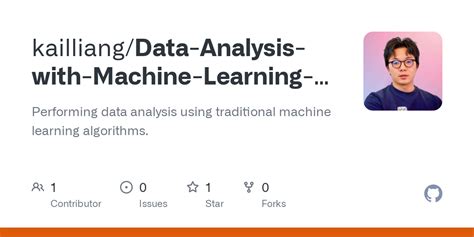 Github Kailliangdata Analysis With Machine Learning Models