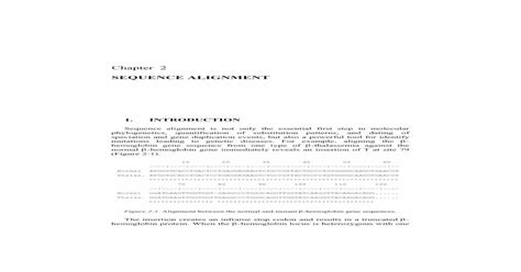 (PDF) SEQUENCE ALIGNMENT - IMB Bioinformatics Groupbig.sci.am/jc/NGS_course/Alignment/sequence ...