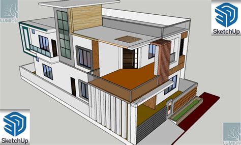 Make Sketchup 3d Model With Interior Design And Realistic Renderings In