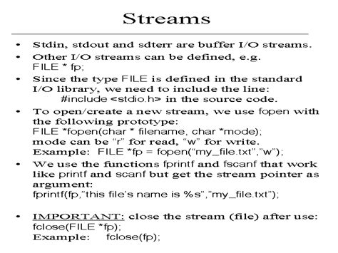 Streams
