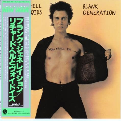 Richard Hell And The Voidoids Blank Generation 2013 Cd Discogs