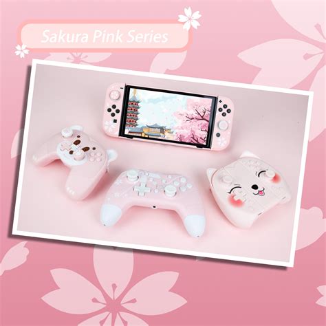 Nintendo Switch Oled Sakura Cherry Pink Protective Shell Case For 2021 Mytrix Direct