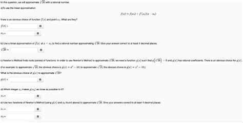 Solved In This Question We Will Approximate 326 With A