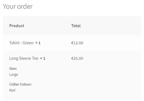 display attribute name and value in woocommerce damien carbery