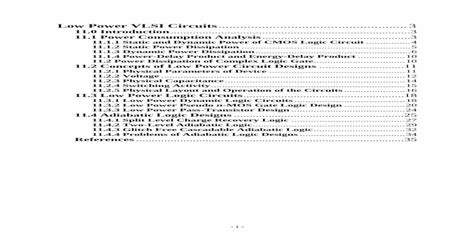 Pdf Unit 4 Low Power Vlsi Circuits Mylimsk