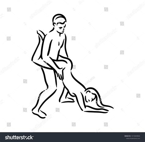 Kama Sutra Sex Pose Man Woman Stock Vector Royalty Free 1015840846 Shutterstock