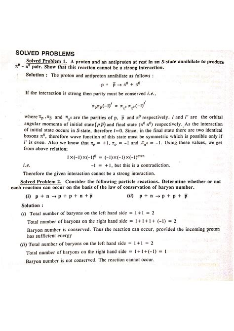 Elementary Particles Problms Bsc Physics Studocu