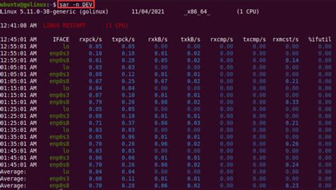 20 Sar Command Examples In Linux Cheat Sheet Golinuxcloud