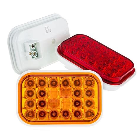 Rectangle 24 Led 5 Truck And Trailer Stopturntail Lights