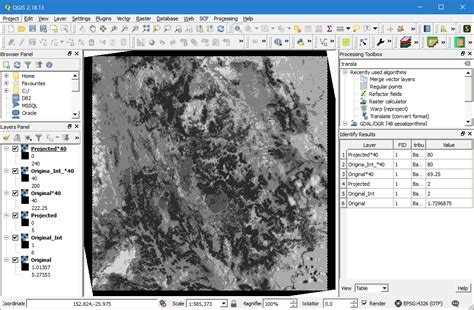 Qgis Pixel Depth And Raster Output Wont Align With The Original