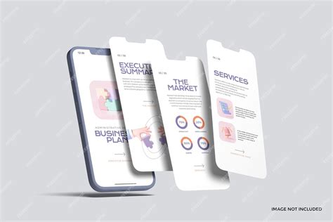 Телефон и экран Мокап презентации приложения Ui Ux Премиум Psd Файл