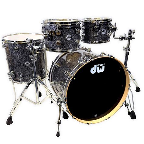 Dw Collectors Series 22in 4pc Shell Pack Black Galaxy Drummers Only