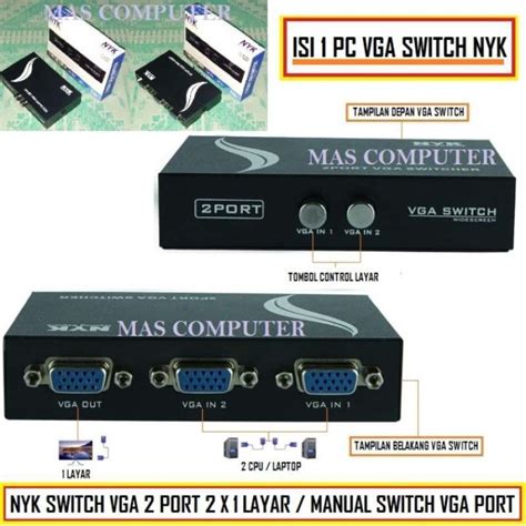 Promo Swith Vga Port Switch Vga Port Vga Switch Switcher Vga Port