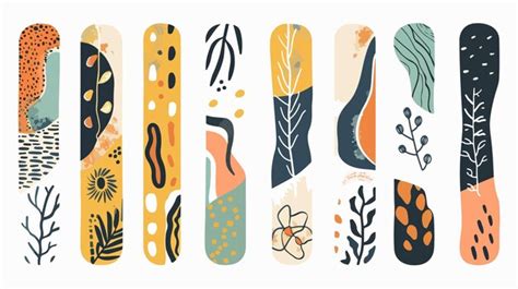 Array Of Diverse Shapes For Headers And Footers Design Premium Ai Generated Vector