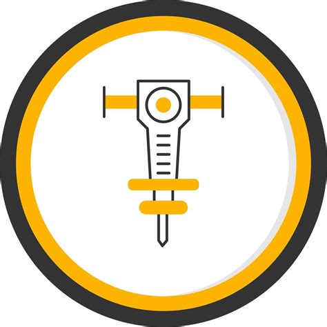 Jackhammer Line Two Color Circle Icon 47290175 Vector Art At Vecteezy