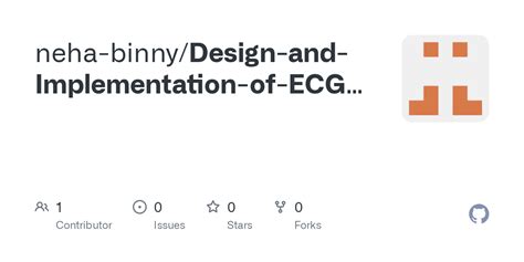 github neha binny design and implementation of ecg amplifier using