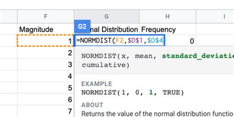 normal distribution excel template
