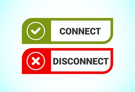 Connect And Disconnect Buttons Stock Illustration Download Image Now