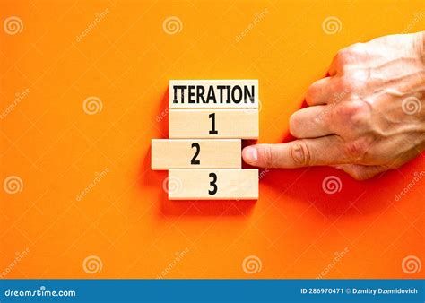 Time To Iteration Symbol Concept Word Iteration On Wooden