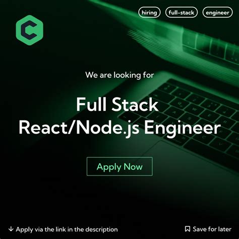 Codechem Inc On Linkedin We Are Looking For A Full Stack Reactnodejs