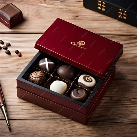 Premium Ai Image Chocolet With T Box