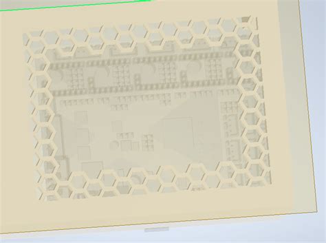 solved grill feature glitches with hexagonal honeycomb structures