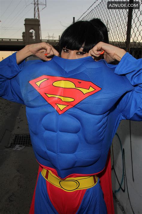 Bai Ling Sexy In A Superman Costume For Halloween Aznude
