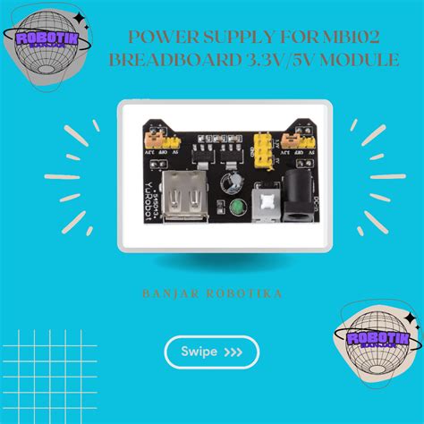 Jual Modul Sumber Daya Untuk Breadboard Mb102 Power Supply 33v5v